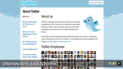 Erick Schonfeld on Twitter's Future | Articles on WatchMojo.com