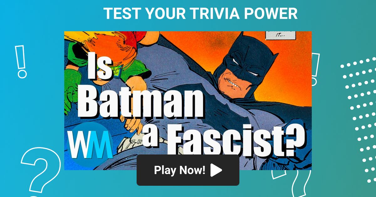 Is Frank Miller's Batman a Fascist? | Trivia on WatchMojo.com
