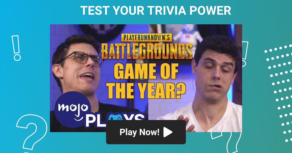 Is PUBG Game of the Year 2017? Mirror Match! | Trivia on WatchMojo.com