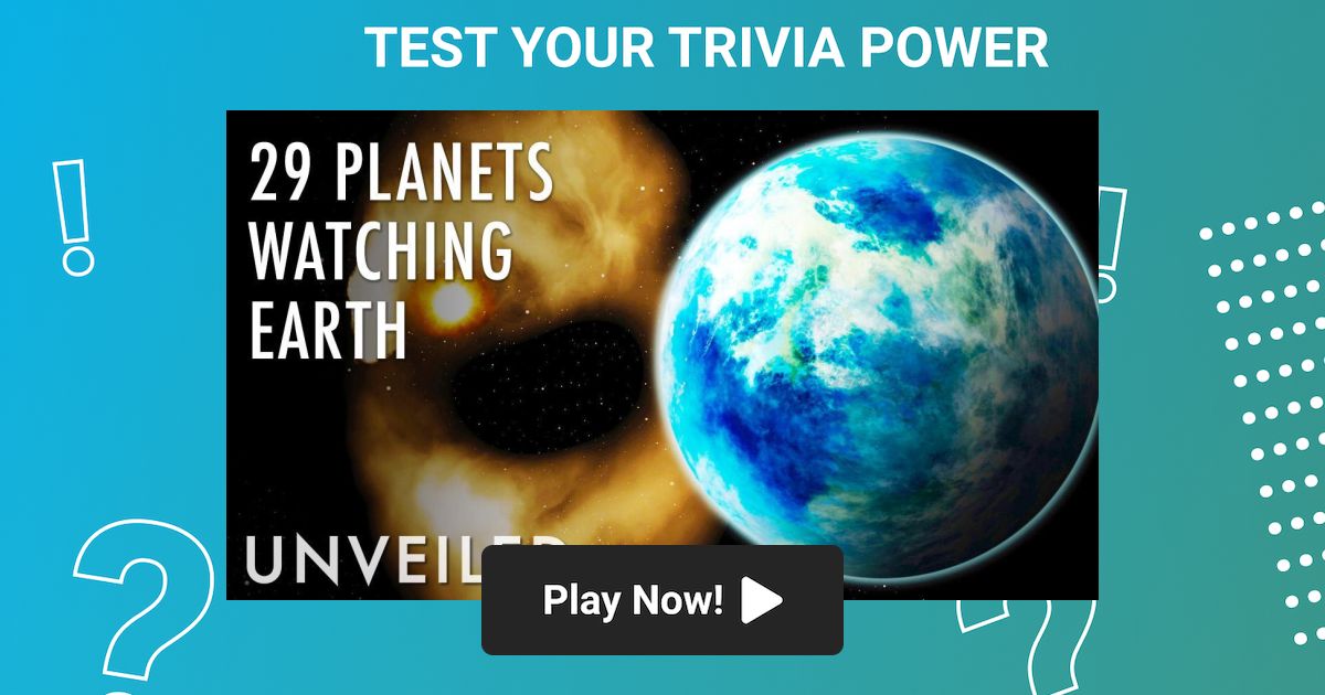 WatchMojo | Trivia | Are 29 Alien Planets Watching Earth Right Now ...