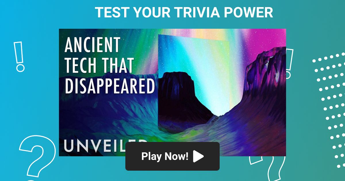 WatchMojo | Trivia | 4 Lost Technologies In Ancient History | Unveiled