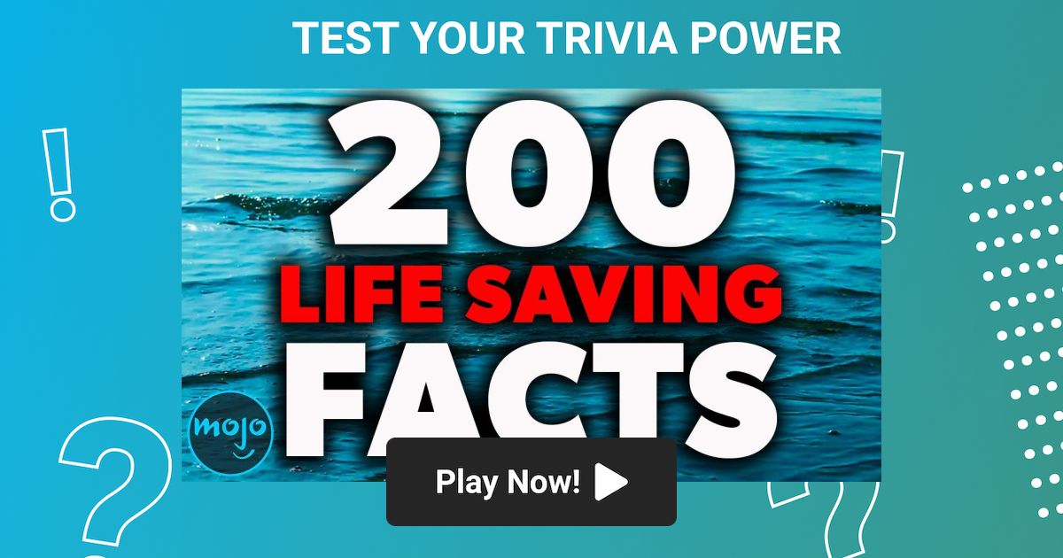 Top 200 Facts That Could Save Your Life | Trivia on WatchMojo.com