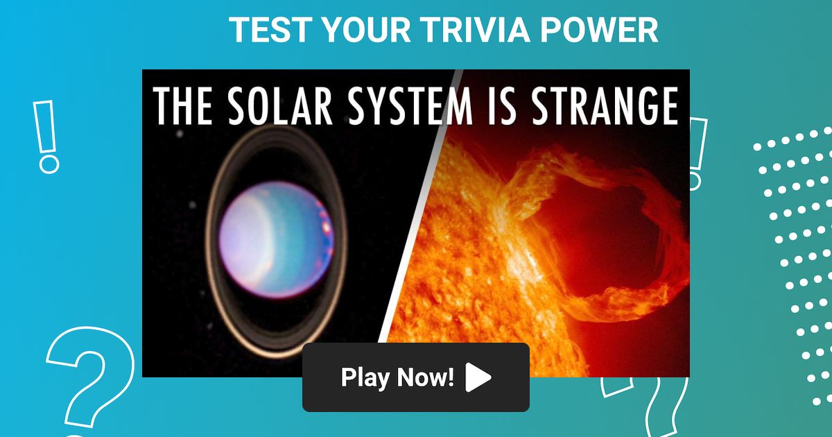 20 Strangest Things In Our Solar System | Trivia on WatchMojo.com